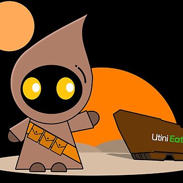 "Utini Eats" Sticker for Sale by DatNerd | Redbubble