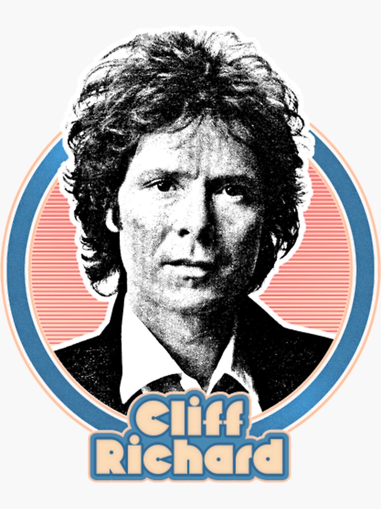"Cliff Richard ___ 1970s" Sticker for Sale by LookErikes | Redbubble