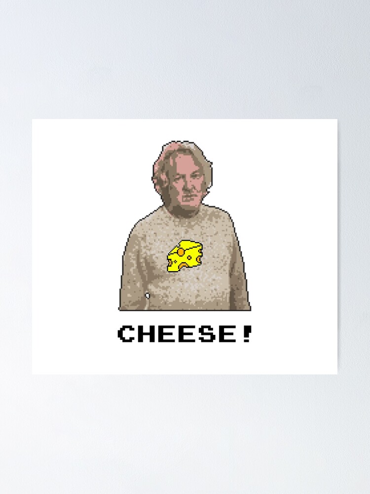 "James May Cheese pixel art" Poster for Sale by svaiga | Redbubble