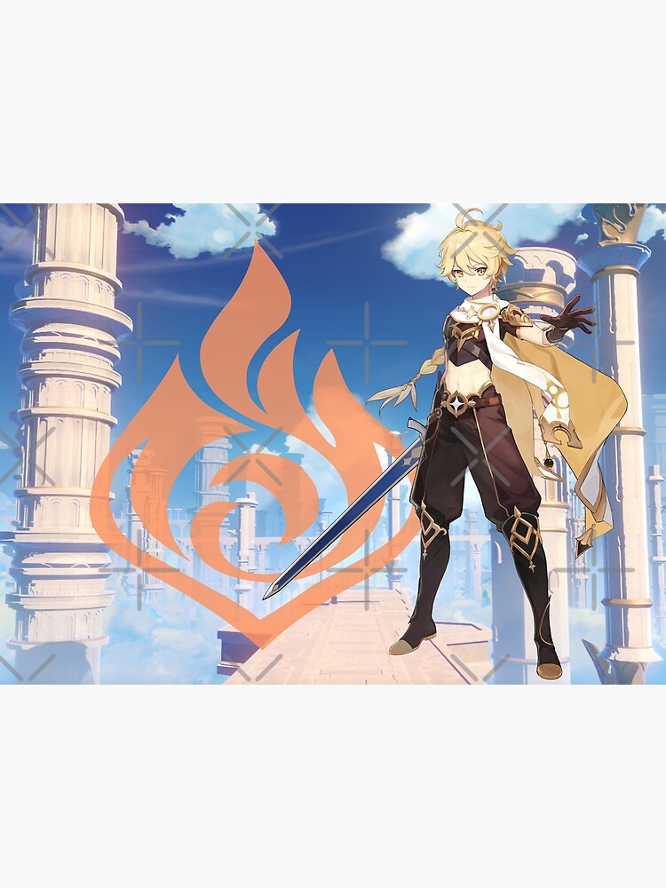 "Aether (Pyro) - Genshin Impact" Poster by VelvetZone | Redbubble