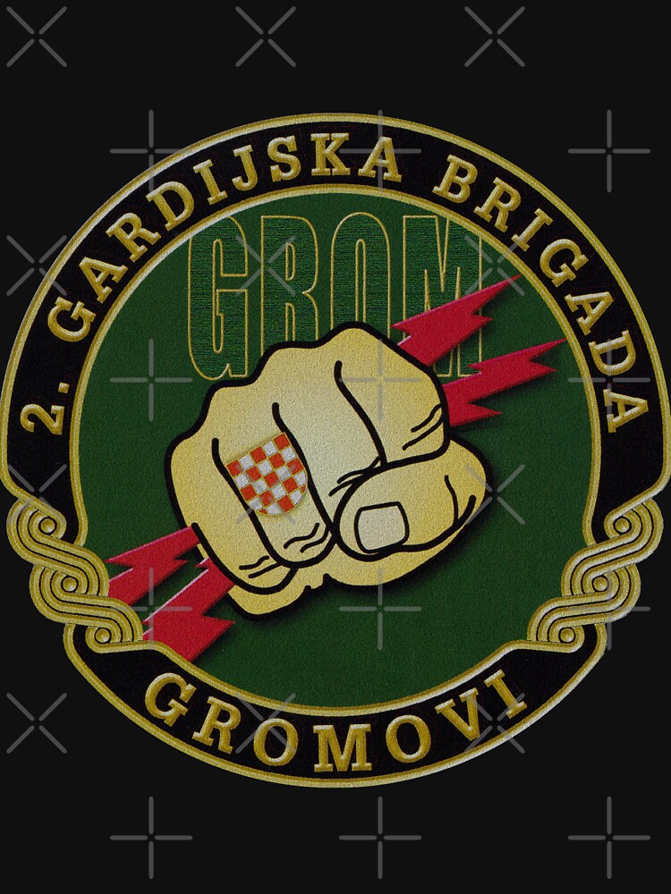 "Croatia Army 2nd Guards Brigade GROM" Essential T-Shirt for Sale by ...
