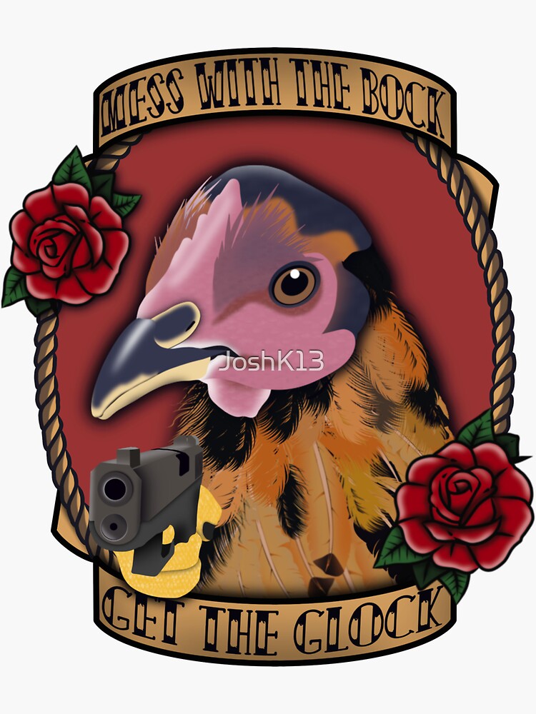 "Bock Bock" Sticker by JoshK13 | Redbubble