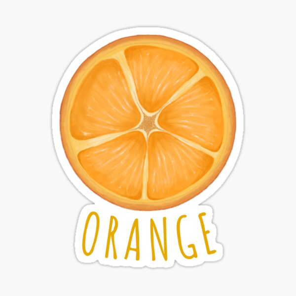 "Orange Fruit" Sticker for Sale by GUMILANG | Redbubble