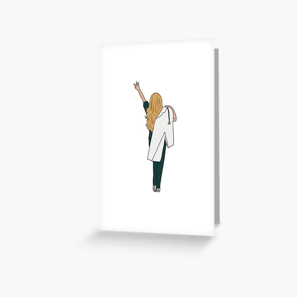 "Graduation white coat steth love" Greeting Card for Sale by ...
