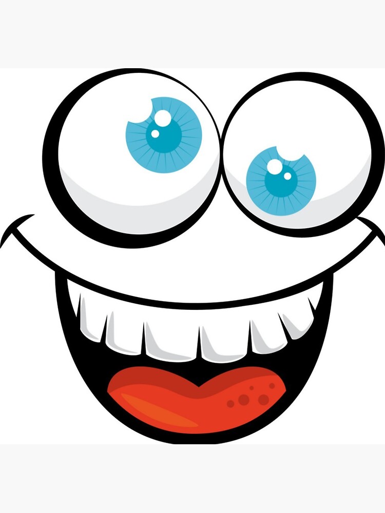 "Funny face sticker" Sticker for Sale by TshirtCreative | Redbubble