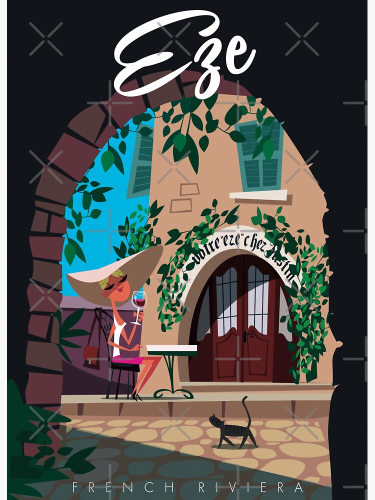 "Eze poster" Sticker for Sale by GAGodel | Redbubble