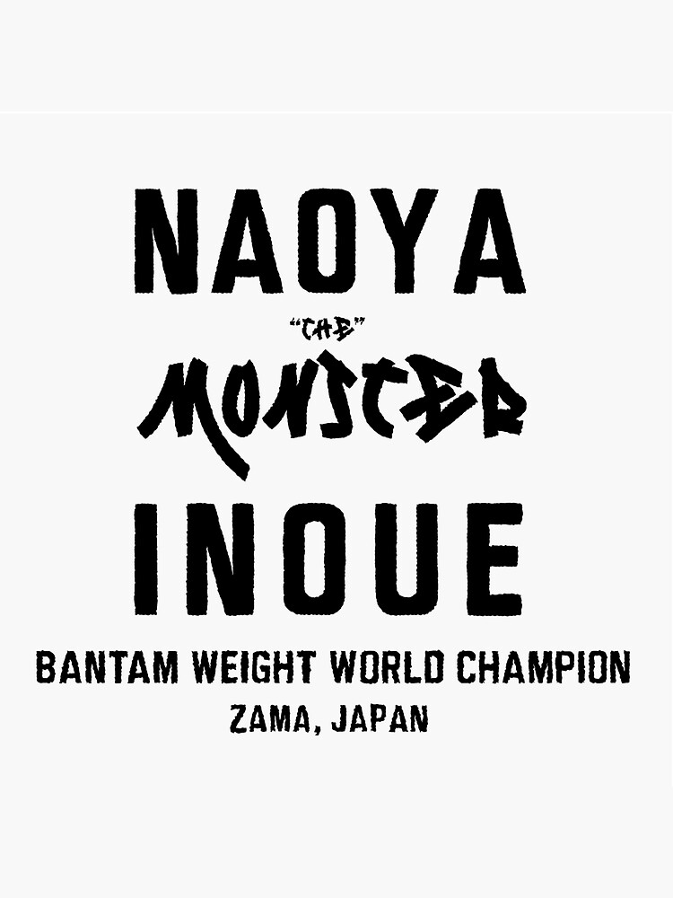 "Naoya Inoue" Sticker for Sale by risingsonart | Redbubble