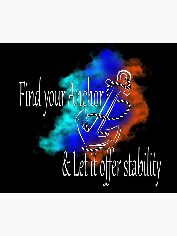 "Anchor line drawing with water color" Photographic Print by Trigraphic ...