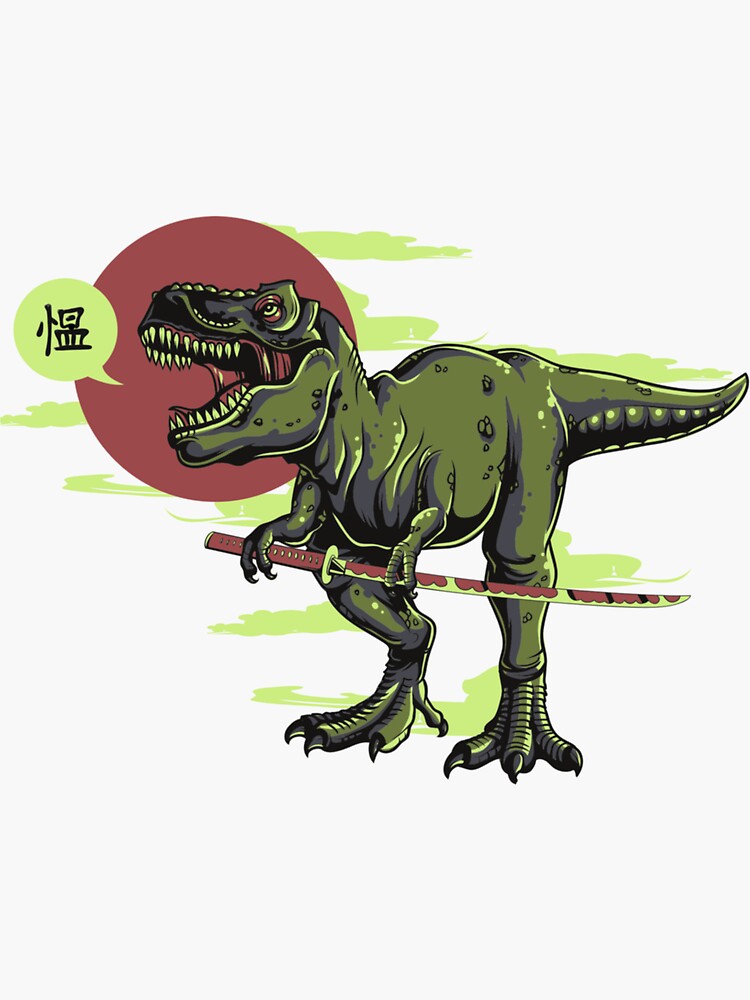 "Ninjasaurus" Sticker for Sale by TrendyCheck | Redbubble