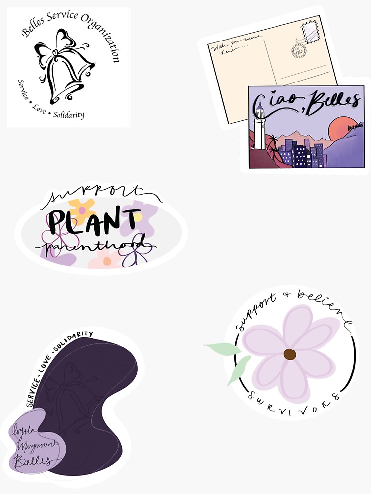 "LMU Belles! sticker pack" Sticker for Sale by lmubelles | Redbubble