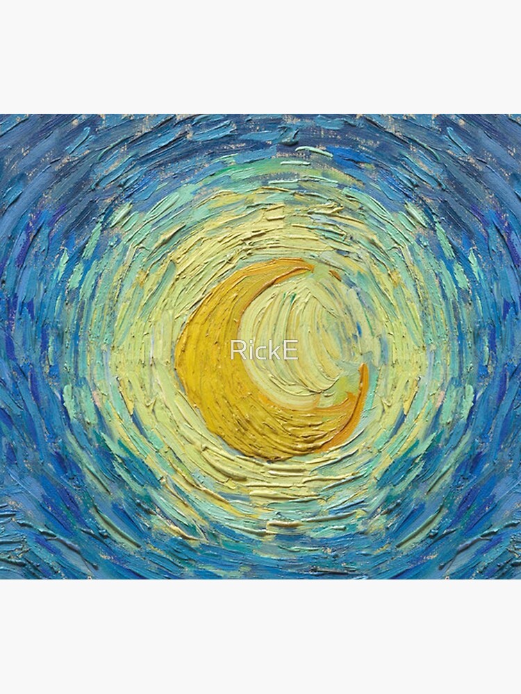 Starry Night Moon - Van Gogh - Vintage Art Premium Matte Vertical Poster sold by Khan | SKU ...