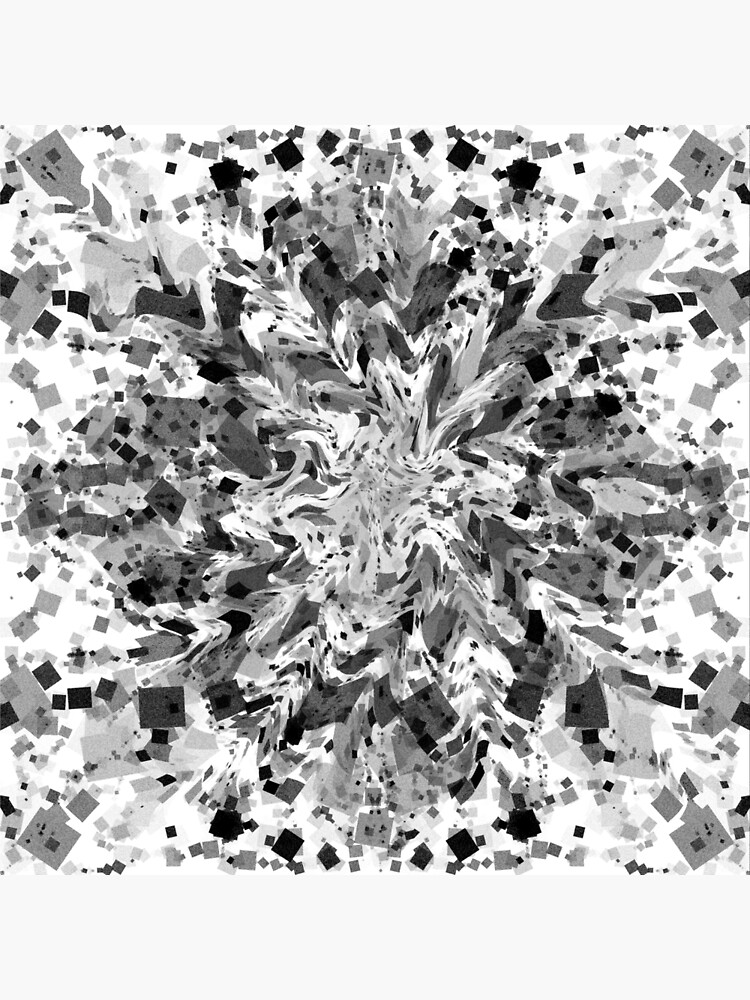 "distorted squares, b&w" Poster by dnparker | Redbubble
