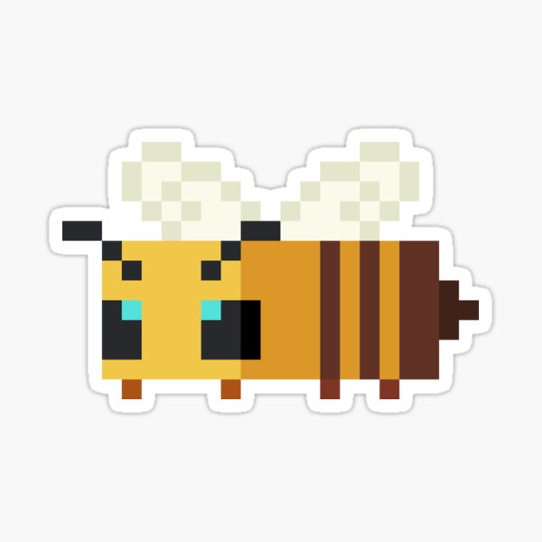 "Minecraft bee" Sticker for Sale by OneMorePixel | Redbubble