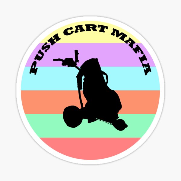 "Push Cart Mafia" Sticker for Sale by TovenBay | Redbubble