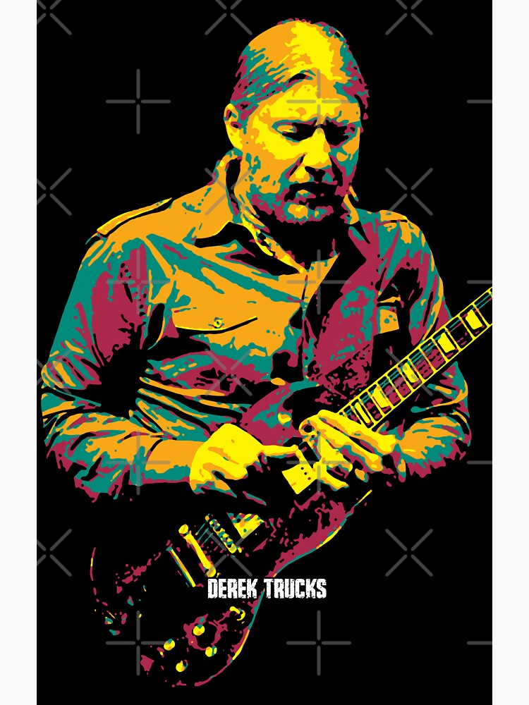 "Derek Trucks v7" Sticker for Sale by Dhikaboddy | Redbubble