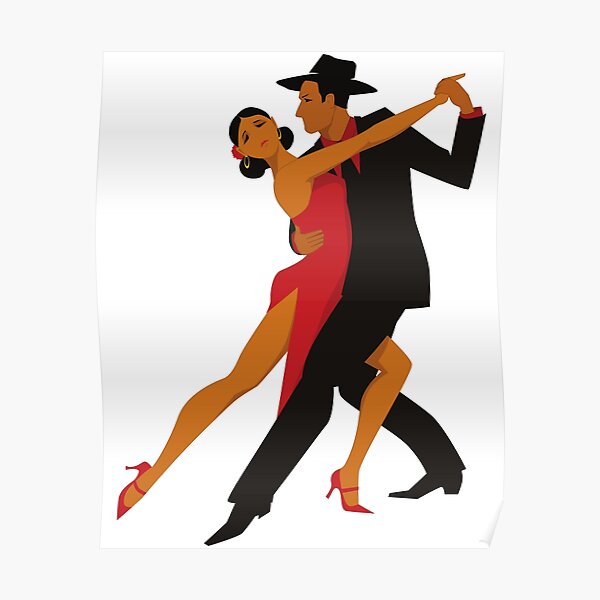 "tango dancer " Poster for Sale by THEPRODESIGNERR | Redbubble