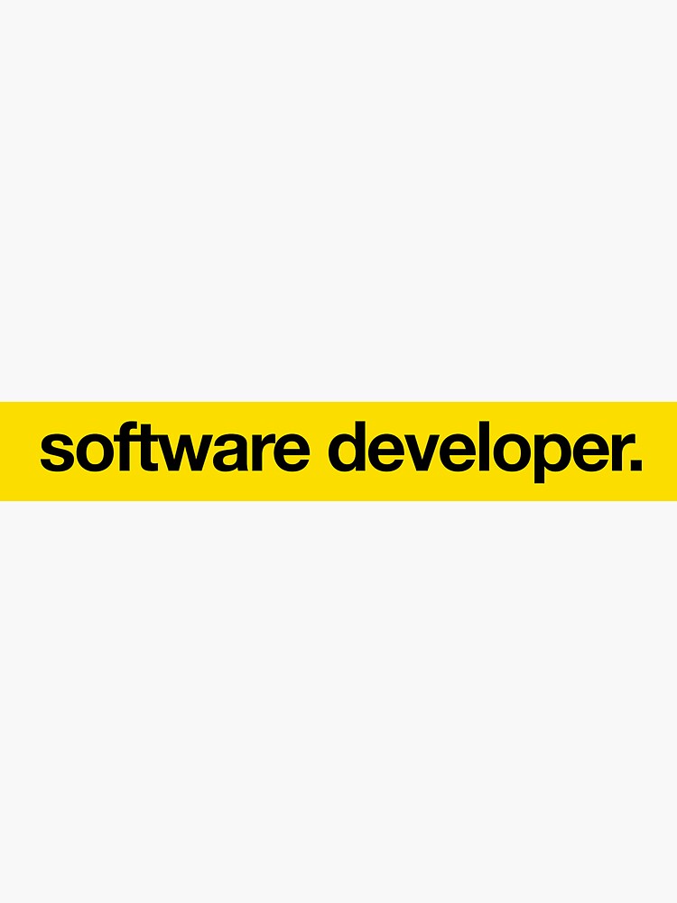 "software developer sticker" Sticker for Sale by The-Lazy-Dev | Redbubble