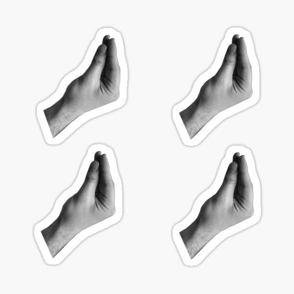 "Italian Hand Gesture Collection - Right Facing Hand Sticker Pack ...