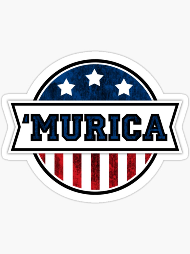 "'Murica design" Sticker by Yashraj27 | Redbubble