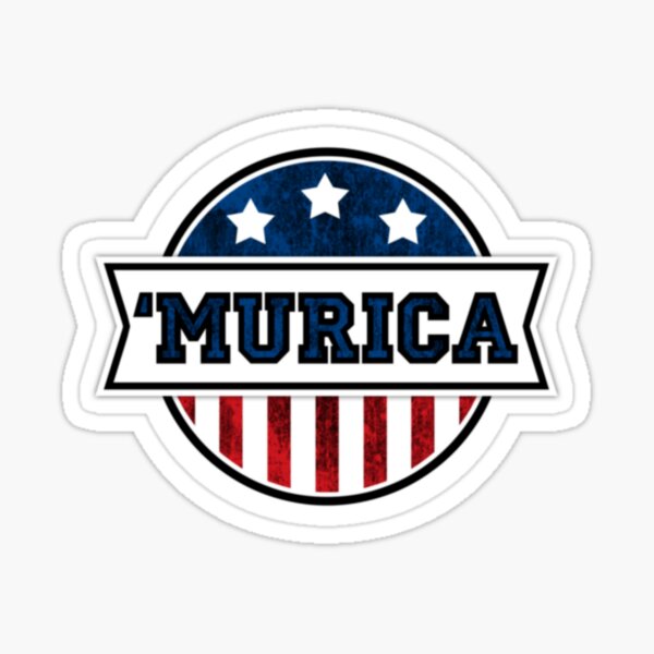 "'Murica design" Sticker by Yashraj27 | Redbubble