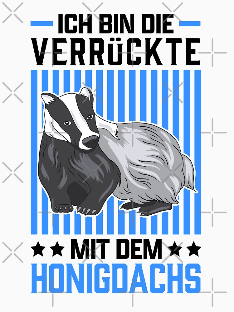 "Honey Badger the Crazy Badger Marten Gift" Essential T-Shirt by ...