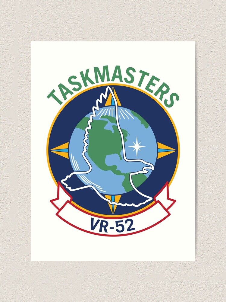 "VR-52 Taskmasters Squadron Classic Logo" Art Print by hobrath | Redbubble