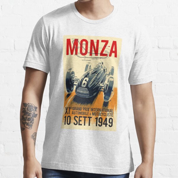 "MONZA GRAND PRIX; Vintage Auto Racing Print" T-shirt for Sale by ...