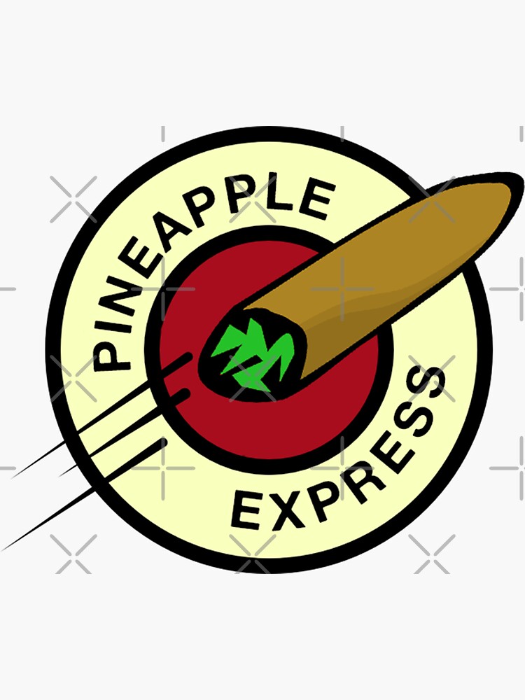 "Pineapple Express" Sticker for Sale by StrainSpot | Redbubble