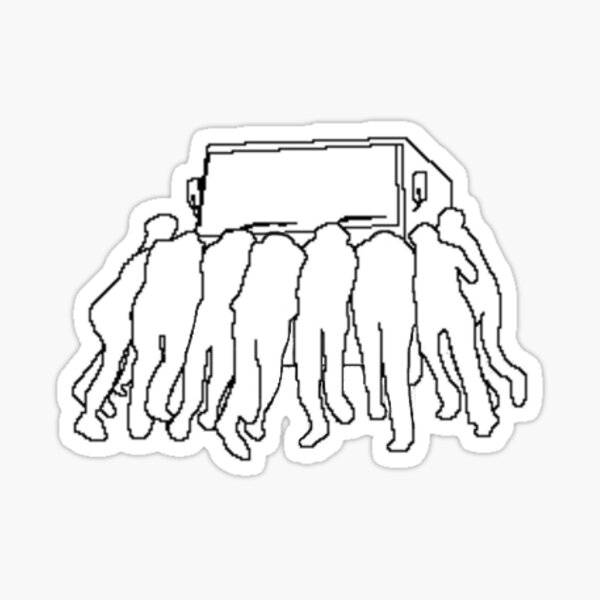 "In Transit Sticker" Sticker for Sale by inaseparatesky | Redbubble