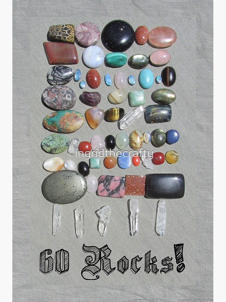 "60 Rocks!" Greeting Card for Sale by ingridthecrafty | Redbubble