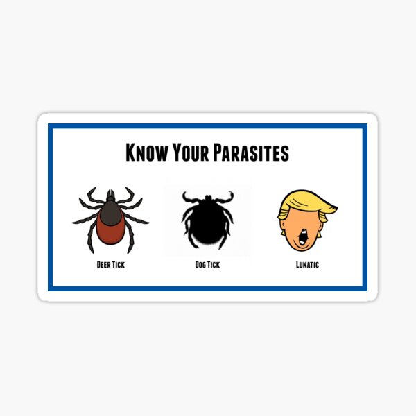 "Know Your Parasites" Sticker for Sale by Cranessa | Redbubble