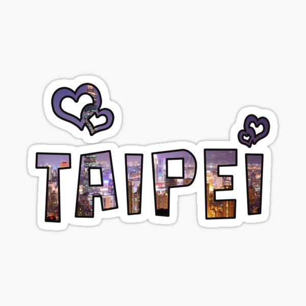 "Love Taipei" Sticker for Sale by mad-monkey | Redbubble