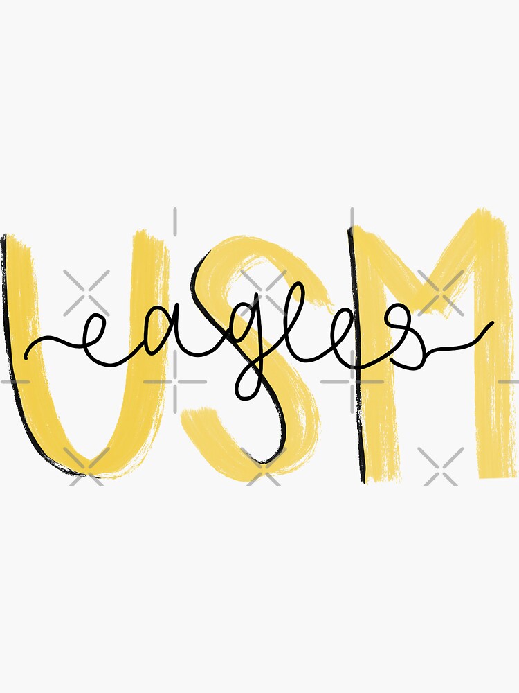 "USM Eagles" Sticker for Sale by morganmacaw | Redbubble