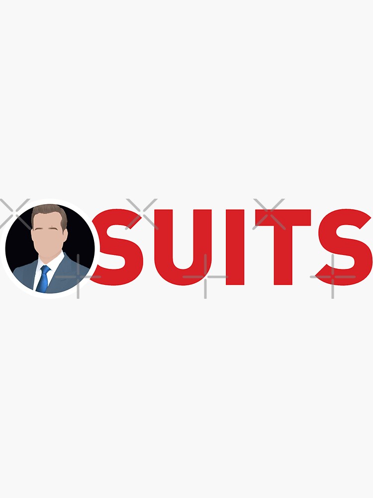 "Suits" Sticker for Sale by kcgfx | Redbubble