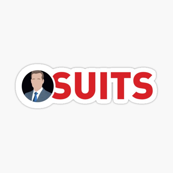 "Suits" Sticker for Sale by kcgfx | Redbubble