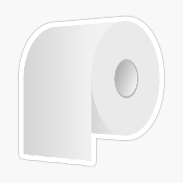 "Toilet Paper Roll" Sticker for Sale by redoARTstore | Redbubble