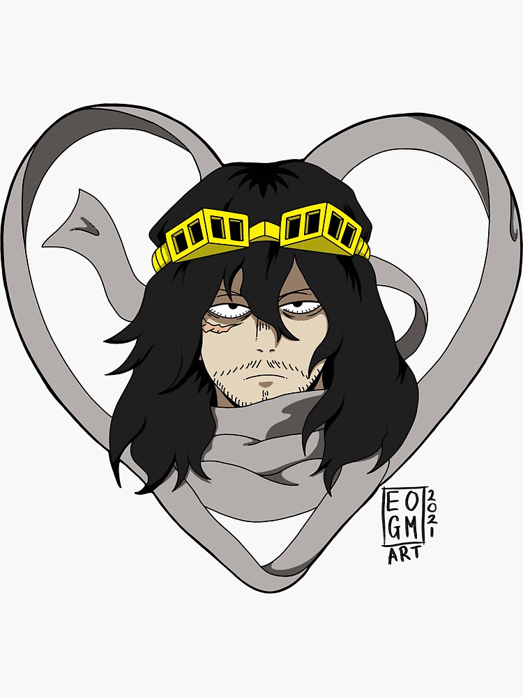 "Shota ‘Eraserhead’ Aizawa Heart Tattoo" Sticker for Sale by EOGM-ART ...