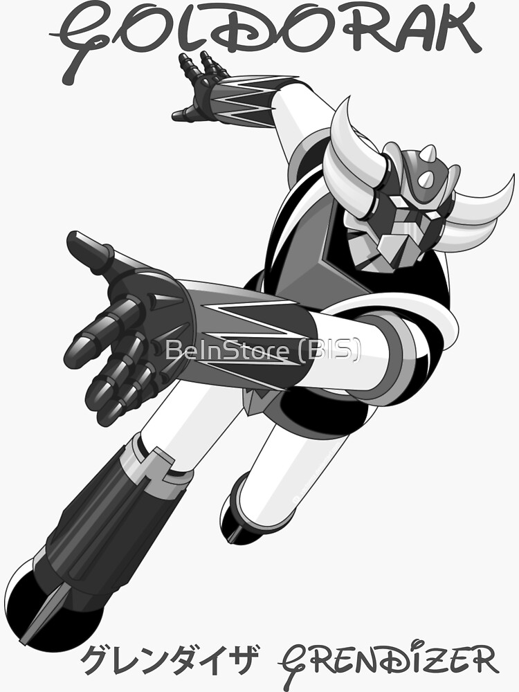 "Grendizer Design - Grendizer - Cartoon" Sticker by AMANSOU | Redbubble