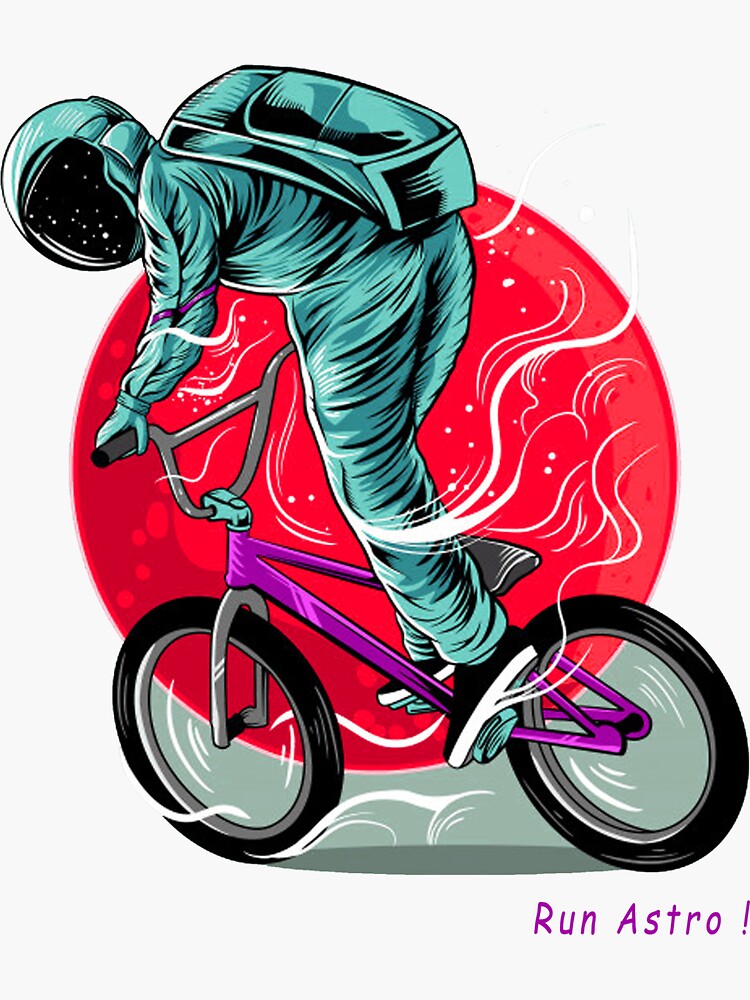 "Run Astro " Sticker for Sale by hucre5 | Redbubble