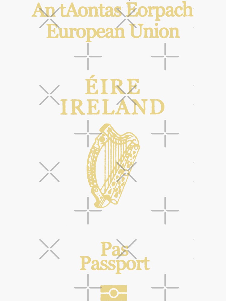 "Irish Passport" Sticker for Sale by therealjdubz | Redbubble