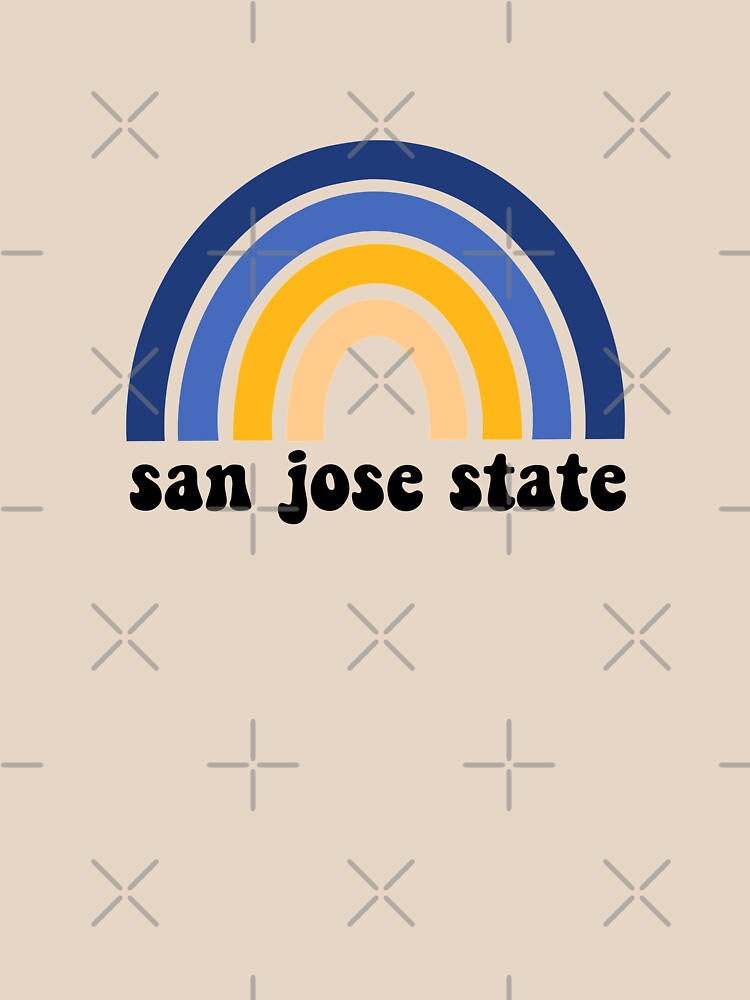 "sjsu - rainbow" T-shirt for Sale by scollegestuff | Redbubble | sjsu t ...