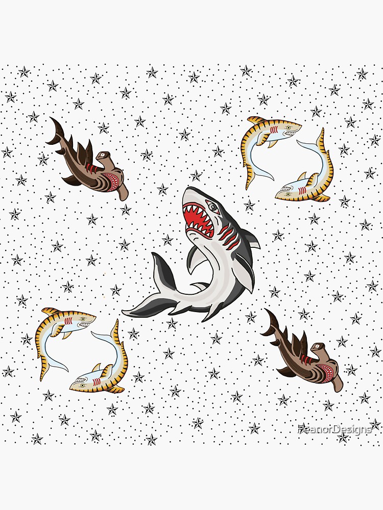 "Army of Sharks" Sticker for Sale by FeanorDesigns | Redbubble