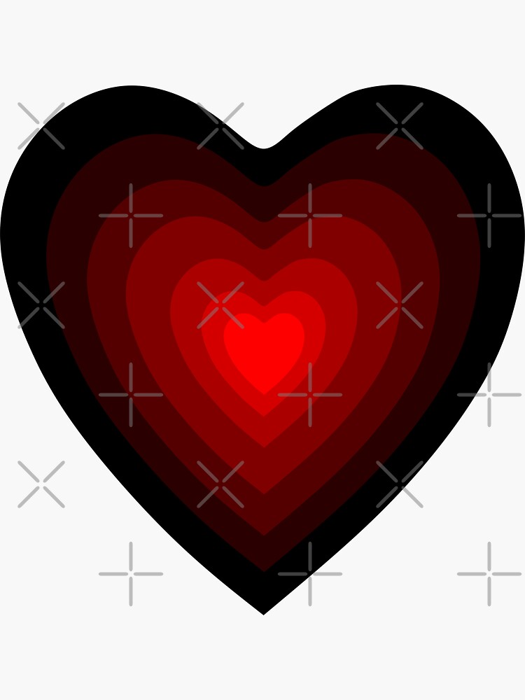 "powerpuff girls heart red black" Sticker for Sale by dianargueez ...