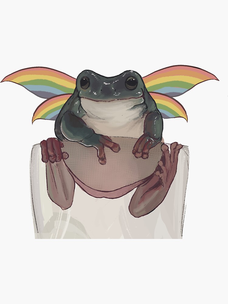 "Butterfrog" Sticker for Sale by Splynxe | Redbubble