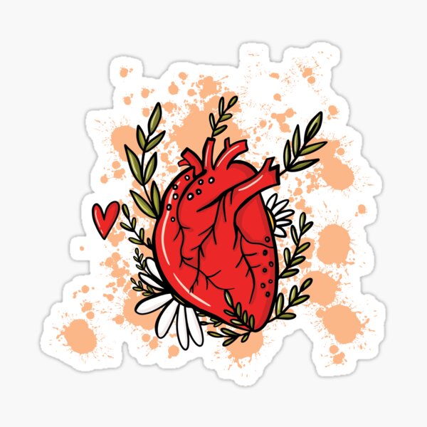 "aesthetic heart " Sticker for Sale by Lynoro | Redbubble