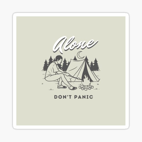 "Alone" Sticker for Sale by edleon | Redbubble