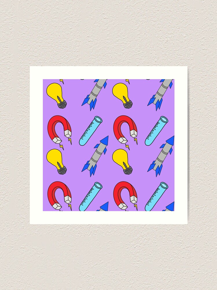 "Miss Frizzle Science Dress Pattern Magic School Bus" Art Print by ...