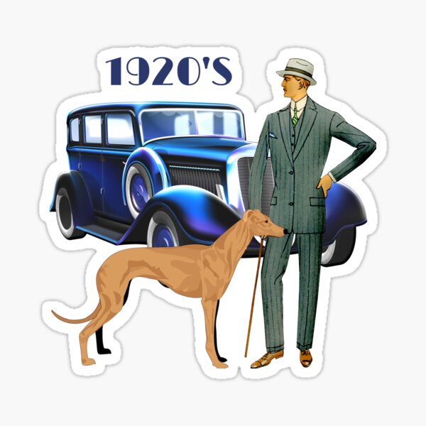 "1920s Gentleman " Sticker for Sale by joseech | Redbubble