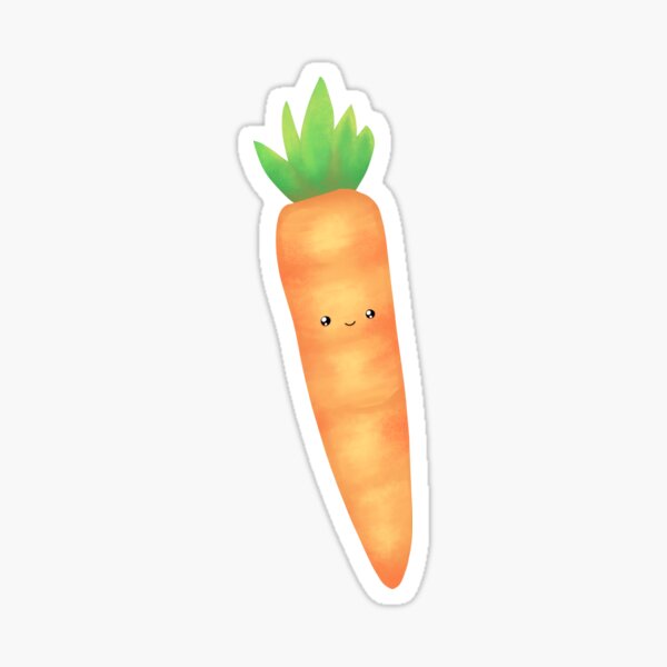 "cute carrot" Sticker for Sale by abby265 | Redbubble