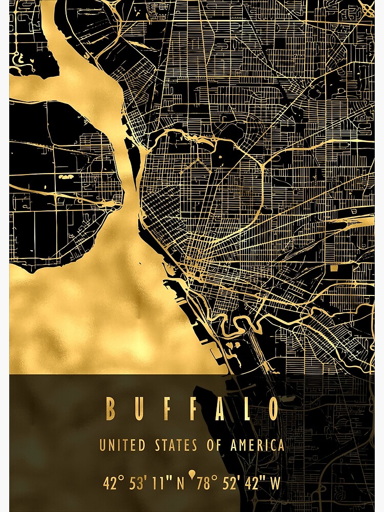 "BUFFALO MAP USA" Poster for Sale by hatimelhag | Redbubble